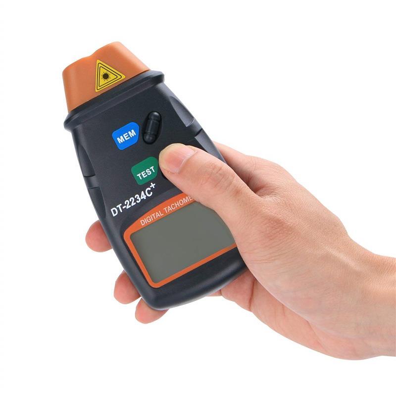 Professional Digital Laser Photo Tachometer Non Contact RPM Tach DT ...